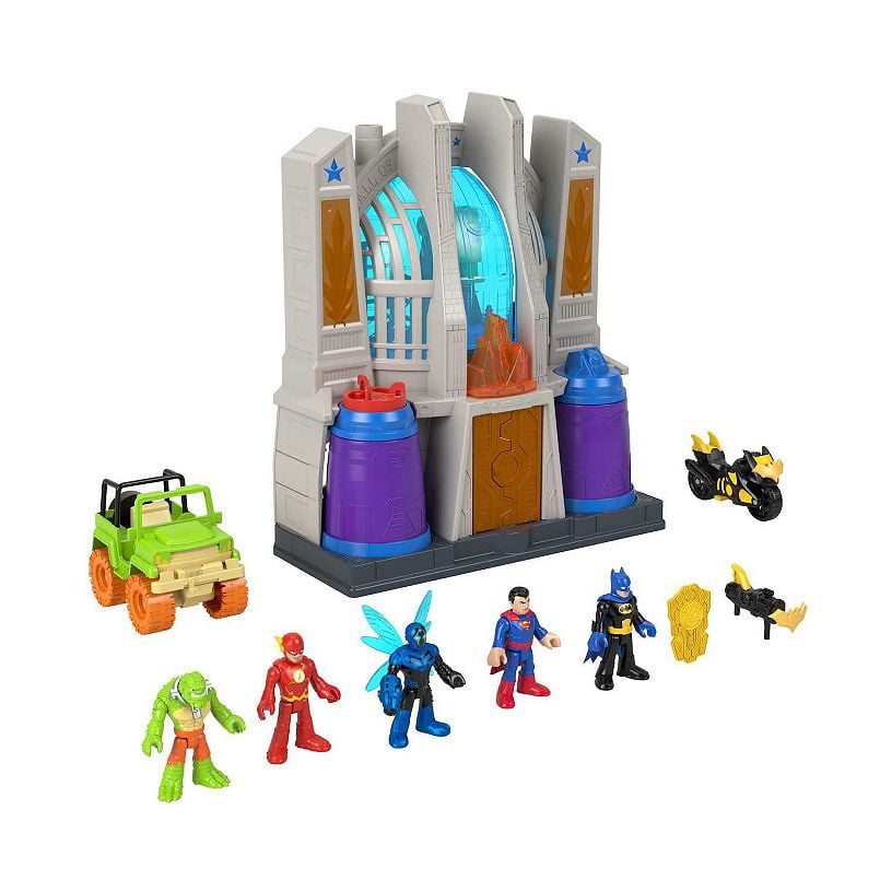 Imaginext DC Super Friends Hall of Justice Playset, Batman & Superman ...
