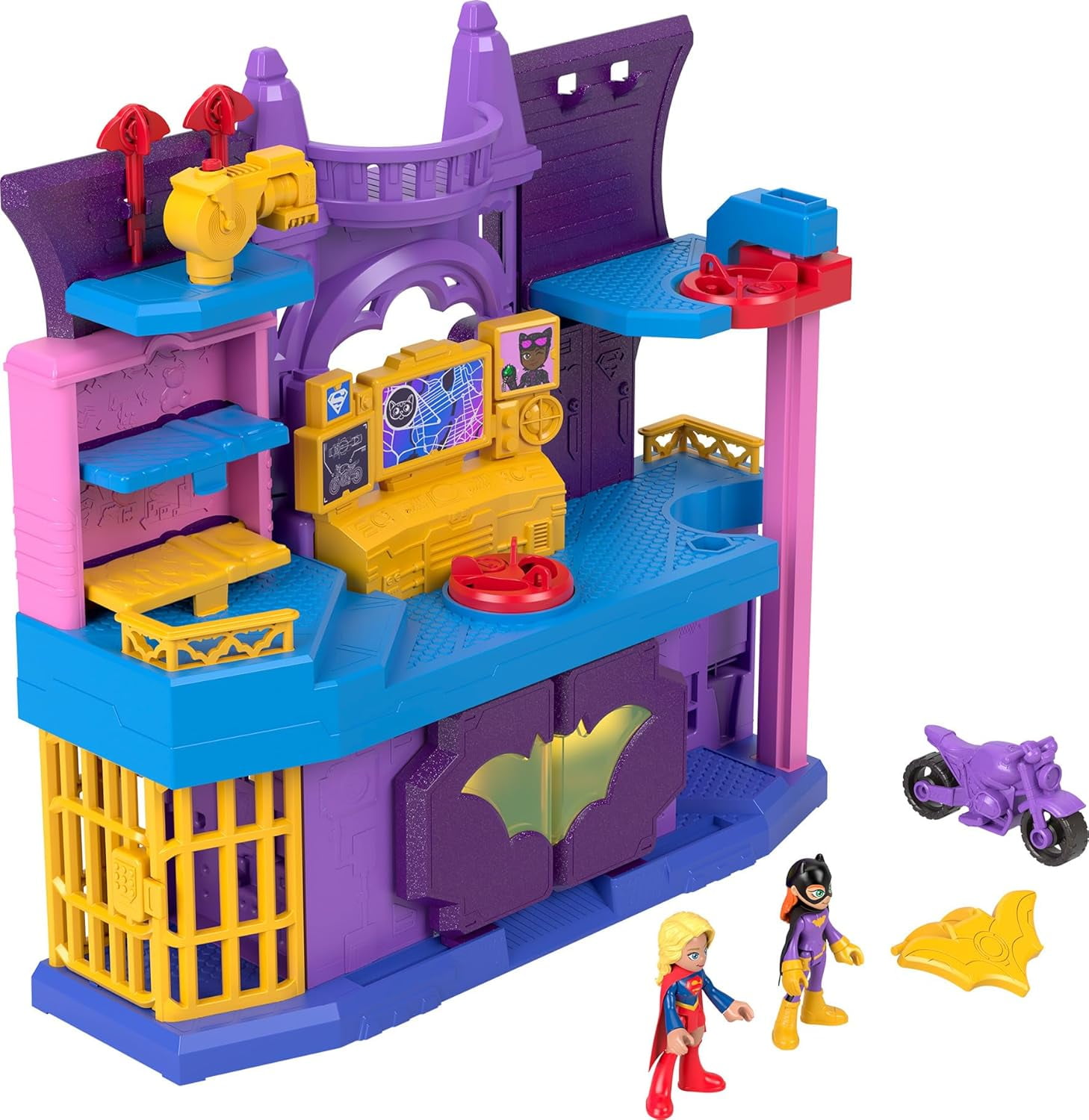 Fisher-Price Imaginext DC Super Friends Toy Batgirl Hero Hideout ...