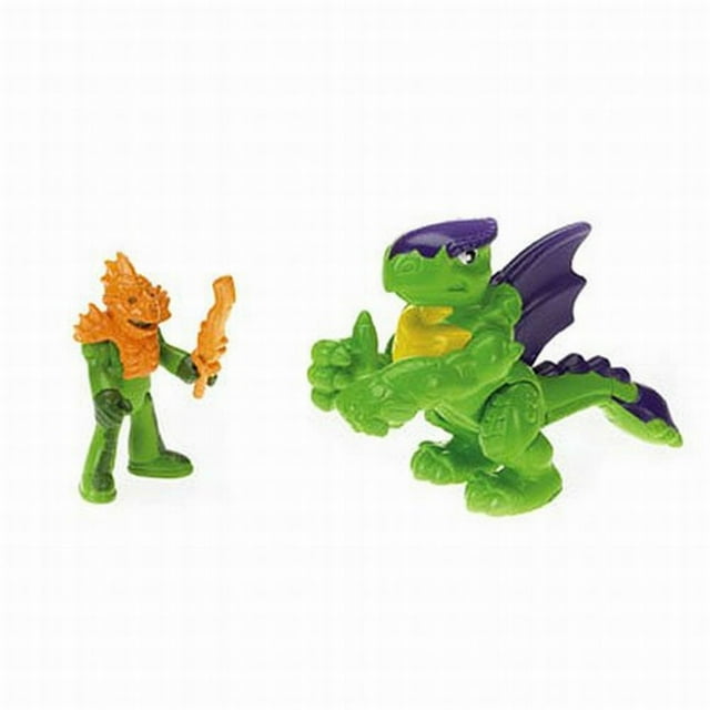 Fisher Price Imaginext Green Turtle Dragon & Figure Set - Walmart.com