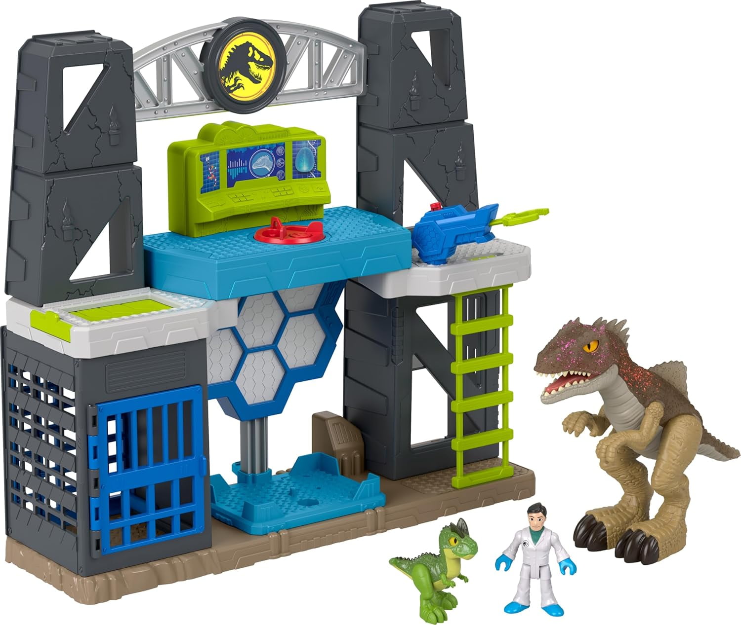 Fisher-Price Imaginext Jurassic World Dinosaur Toys Scan & Glow Dino ...