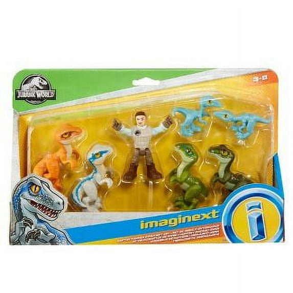 Fisher-Price Imaginext Jurassic World Raptor Trainer Owen Mini Figures ...