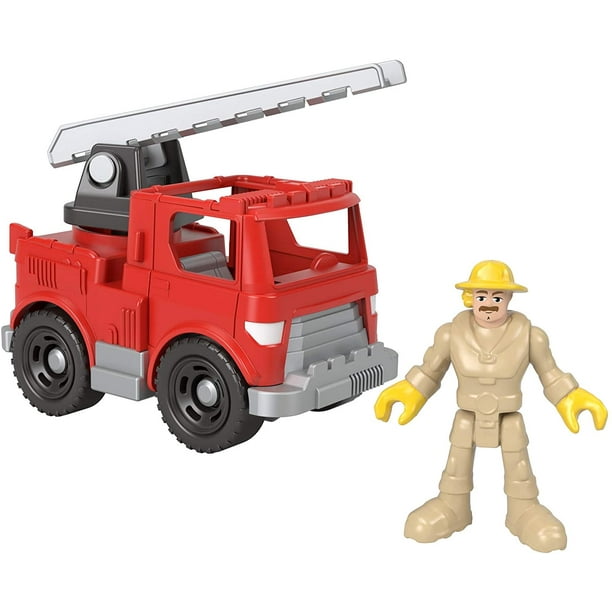 Fisher-Price Imaginext Rescue Fire Truck, Push-Along Vehicle and ...