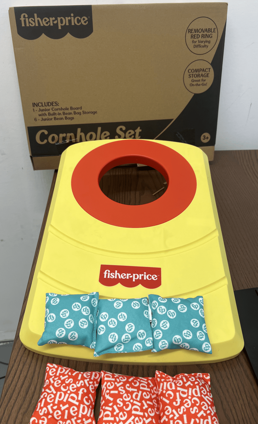 Fisher Price Junior Cornhole Game Set - Bean Bag Toss with Expanding ...