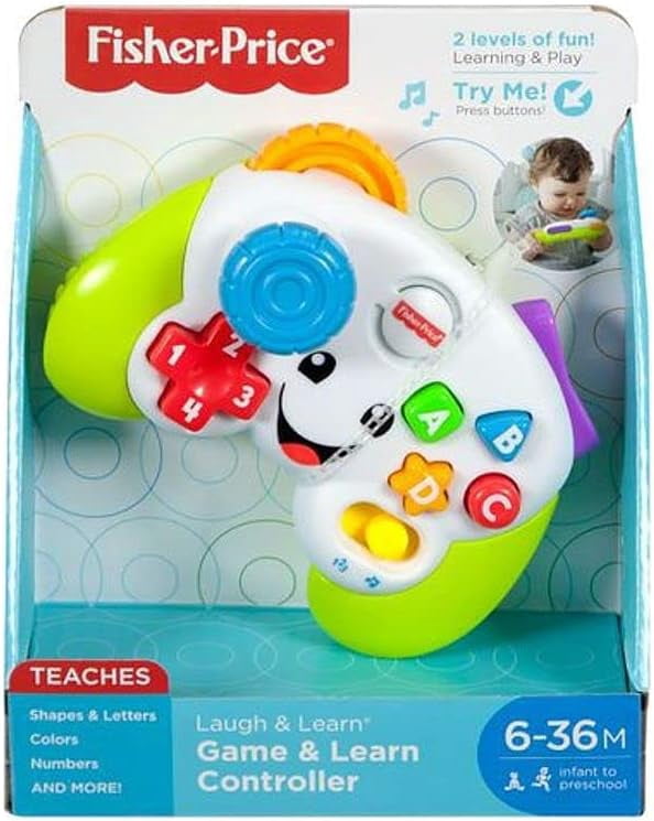 Fisher-Price Laugh & Learn Game & Learn Controller Musical Baby Toy ...
