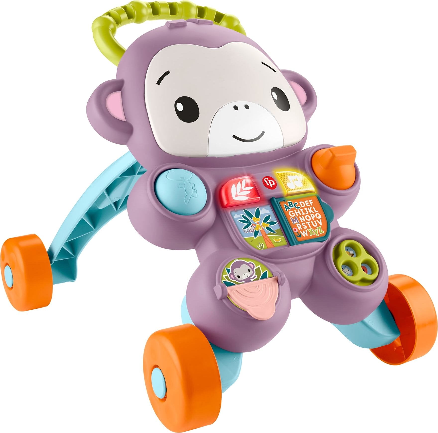 Fisher-Price Learn With Me Purple Monkey Walker Baby Learning Toy with Music & Lights - Walmart.com