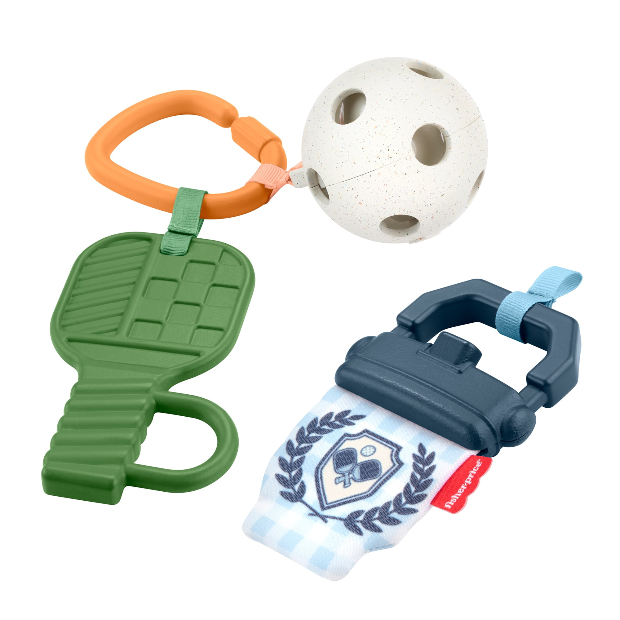 Fisher-Price Mini Me Moments Let’s Play Pickleball Set, 3 Sports-Themed ...