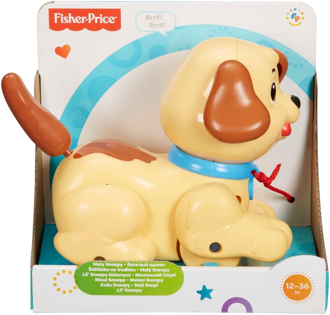 Fisher-Price Lil Snoopy Pullalong Toy Dog - Walmart.com