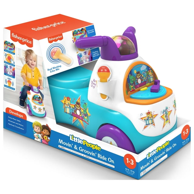 Fisher-Price Little People Move N Groove Ride-On with Lights & Sounds ...