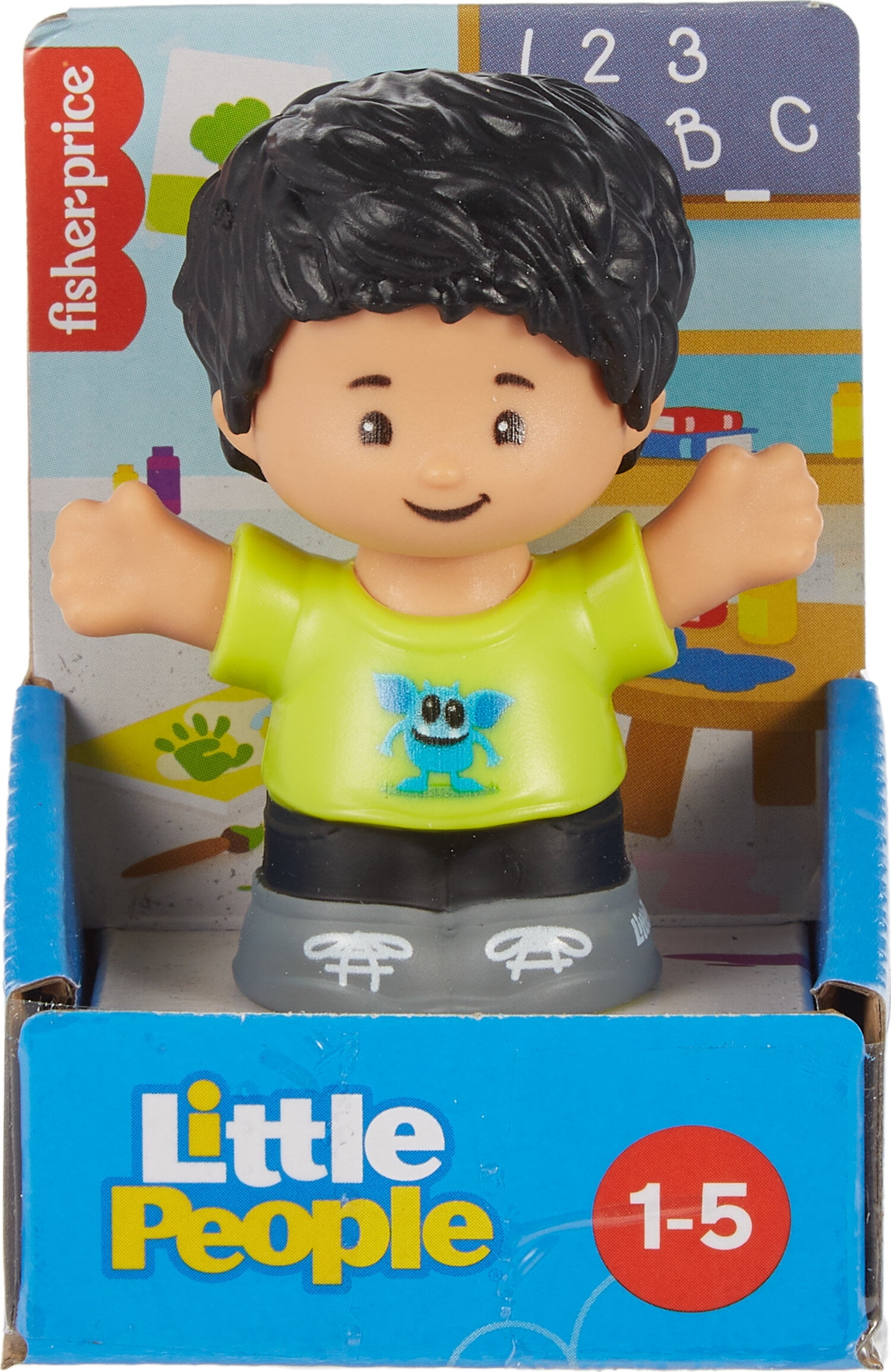 Fisher-Price Little People Boy in Monster Shirt Figure for Toddlers ...