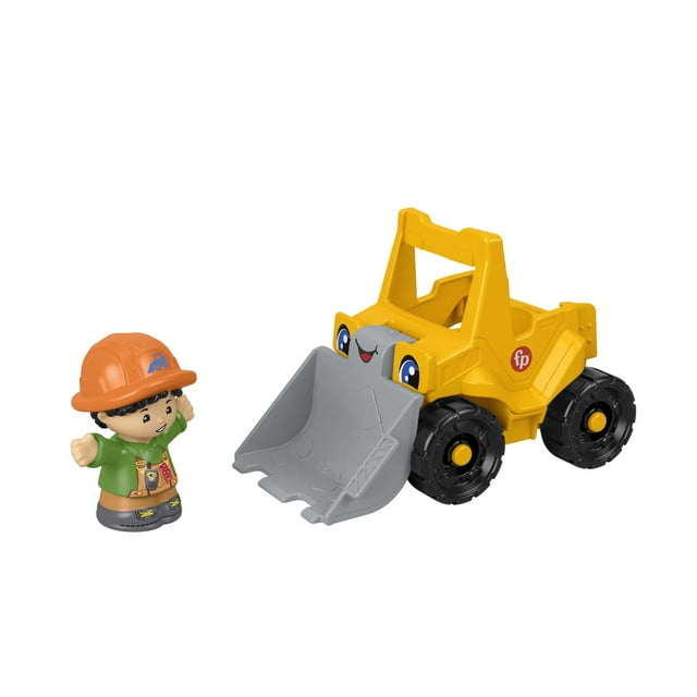 Fisher-Price Little People Bulldozer Toy, Construction Site Set for ...