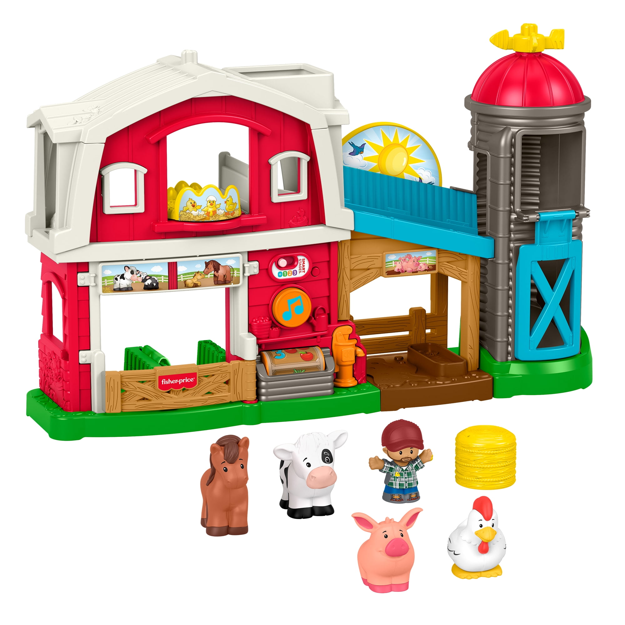 Fisher-Price Little People Caring Fun Animal Farm Playset Toddler ...
