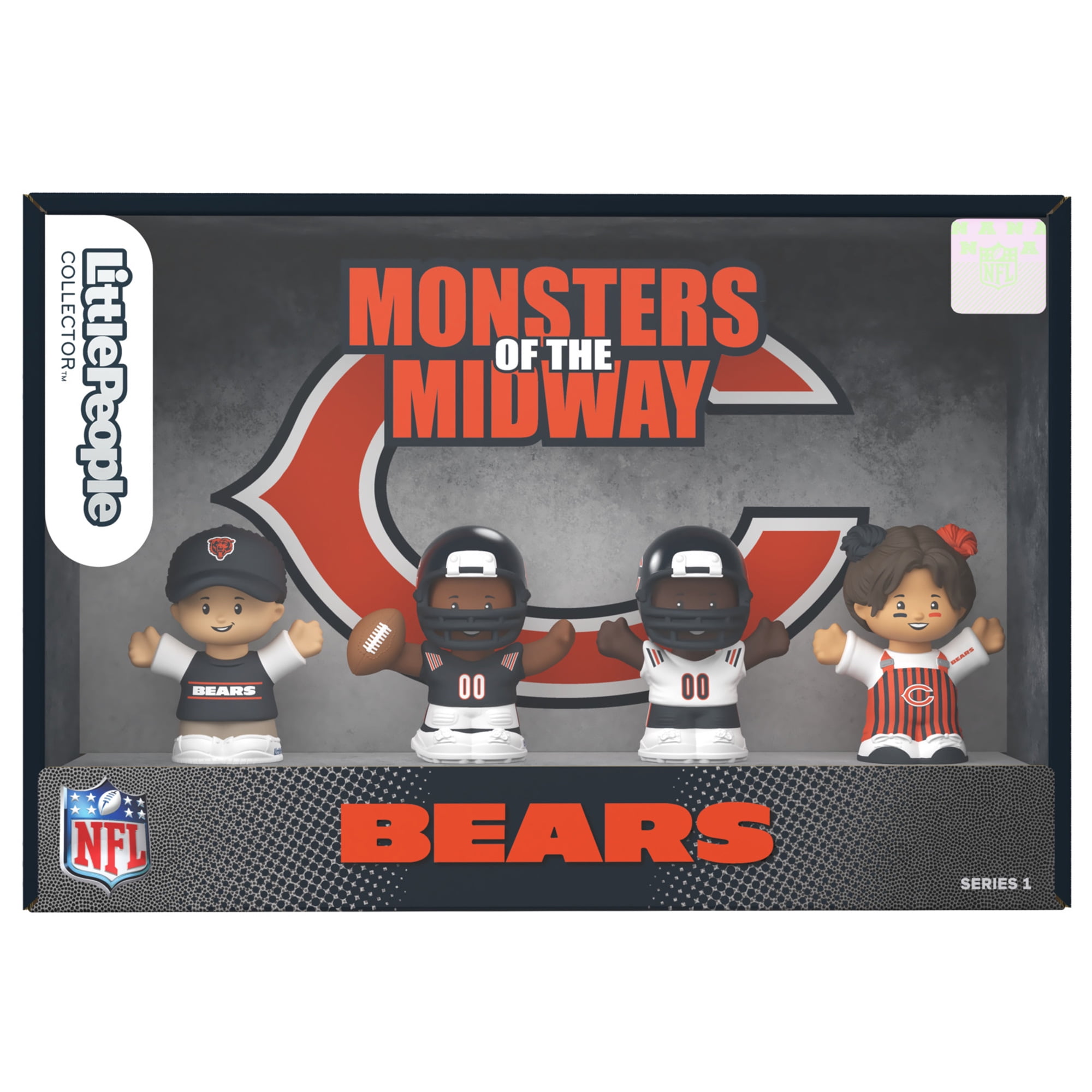 Fisher-Price Little People Chicago Bears Four-Piece NFL Collector Set ...
