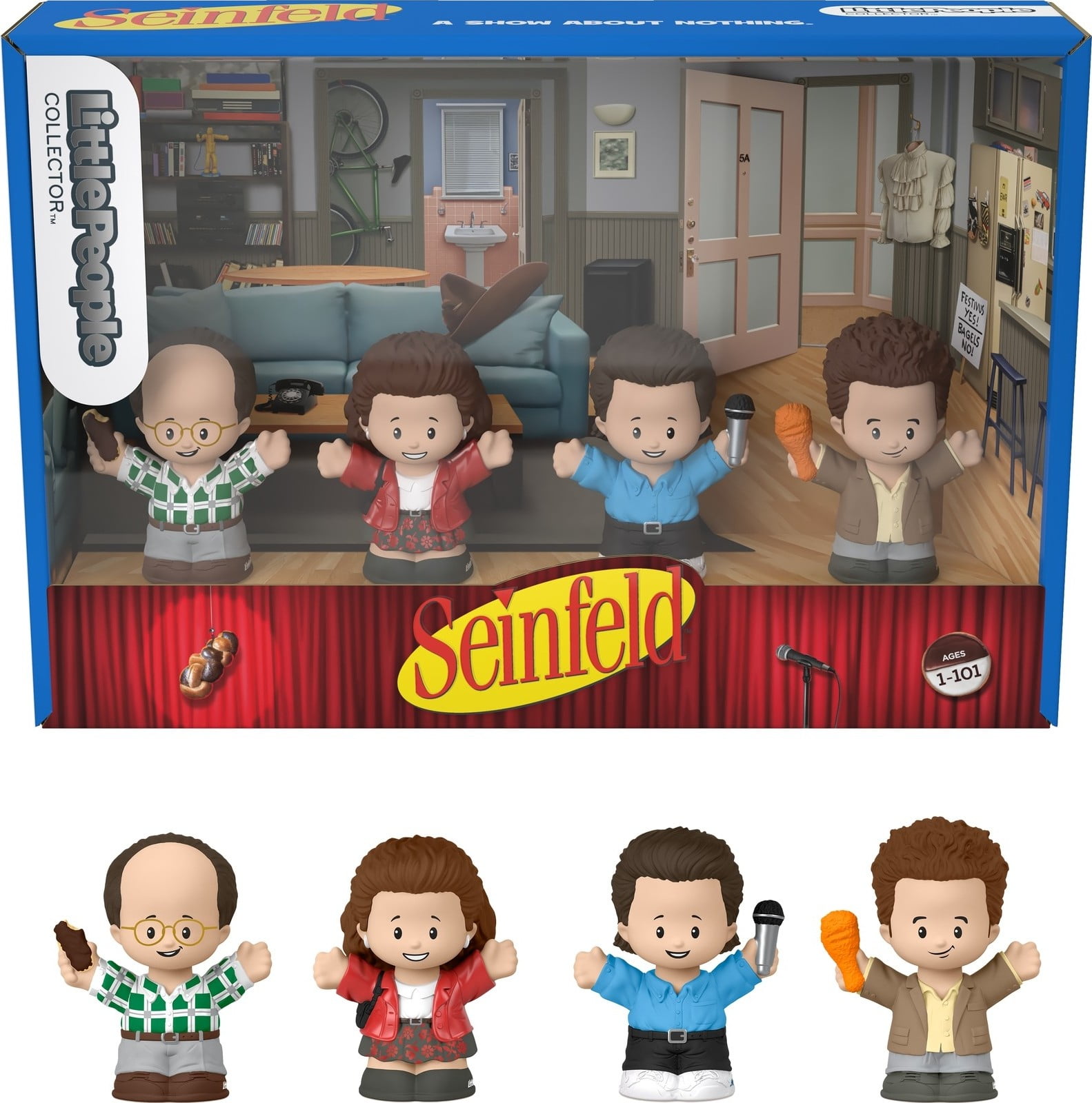 Fisher-Price Little People Collector Seinfeld Special Edition Set, 4 ...