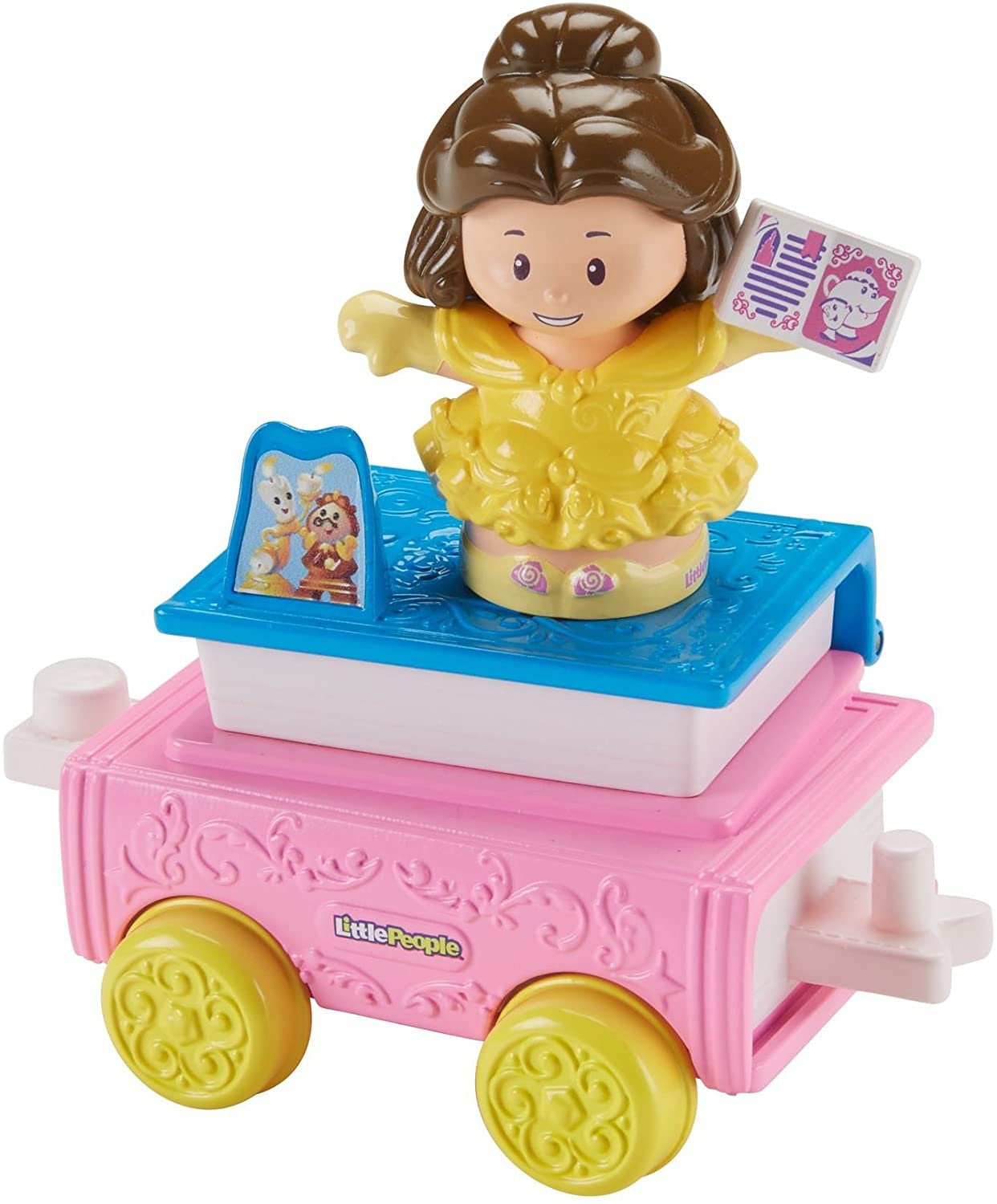 Fisher-Price Little People Disney Princess Parade Belle & Chip's Float ...