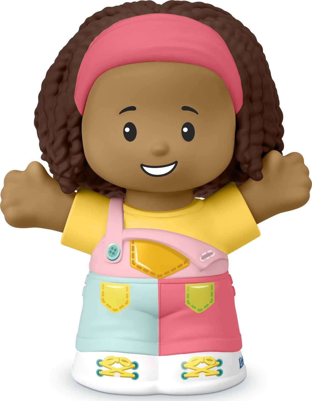 Fisher-Price Little People Girl in Overalls Figure for Toddlers ...