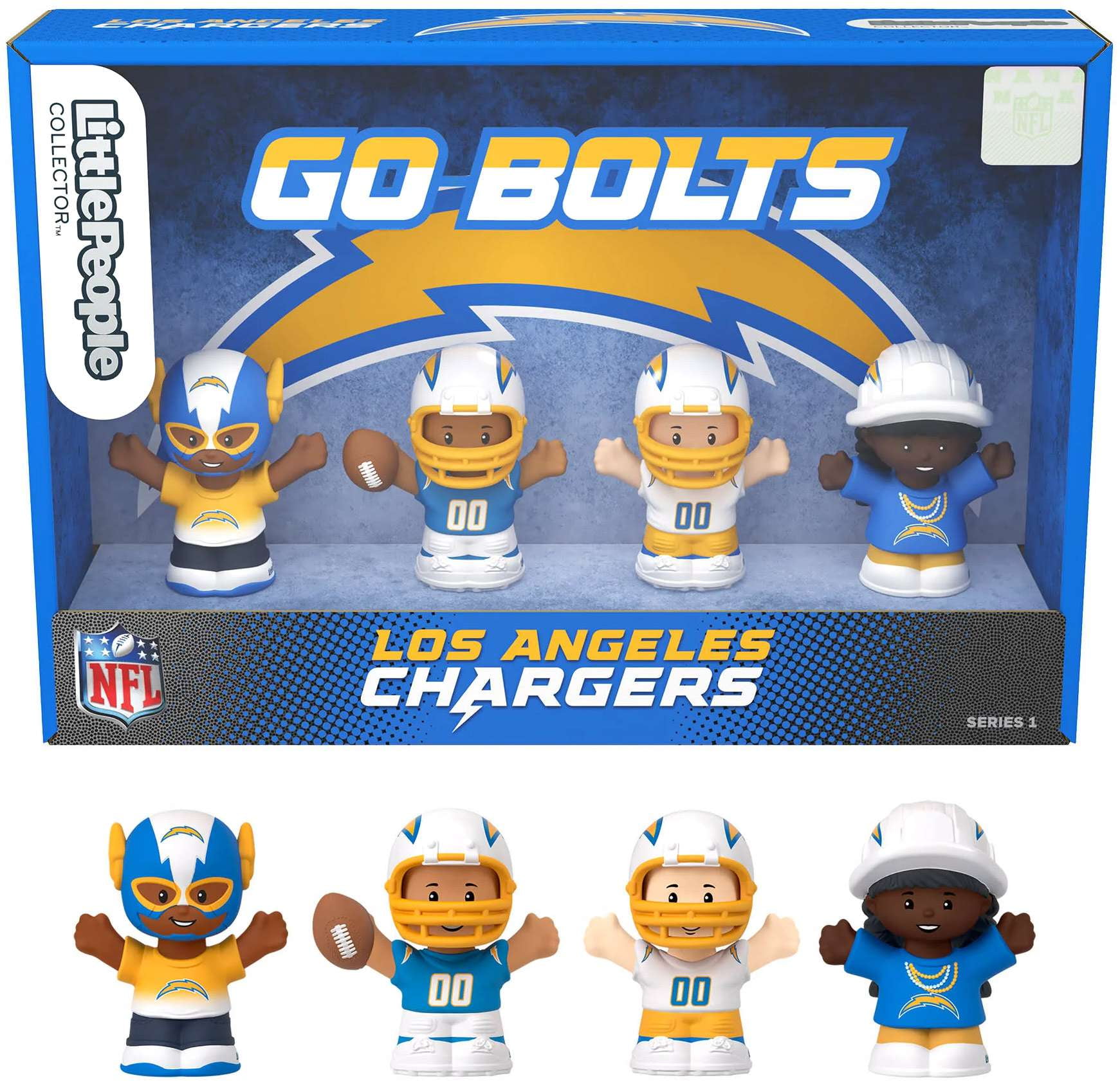 Fisher-Price Little People Los Angeles Chargers Four-Piece NFL ...