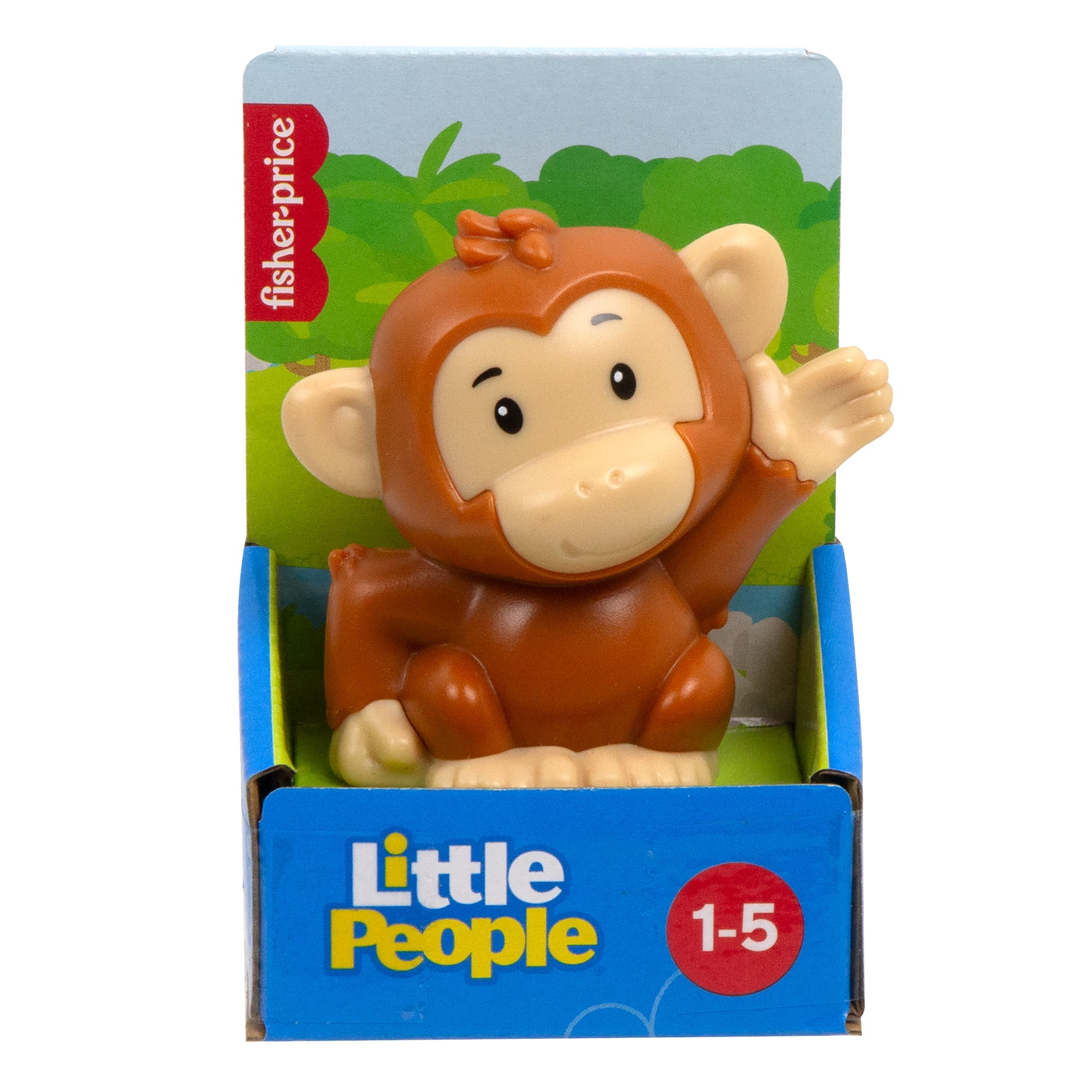 Fisher-Price Little People Monkey Animal Figure, Developmental Toy for ...