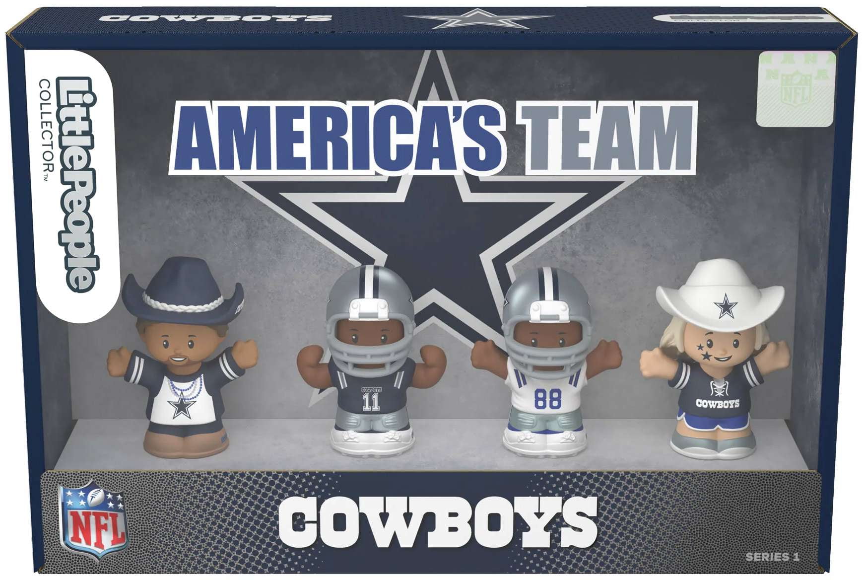 Fisher-Price Little People Dallas Cowboys NFL Collection, 4-Pack ...