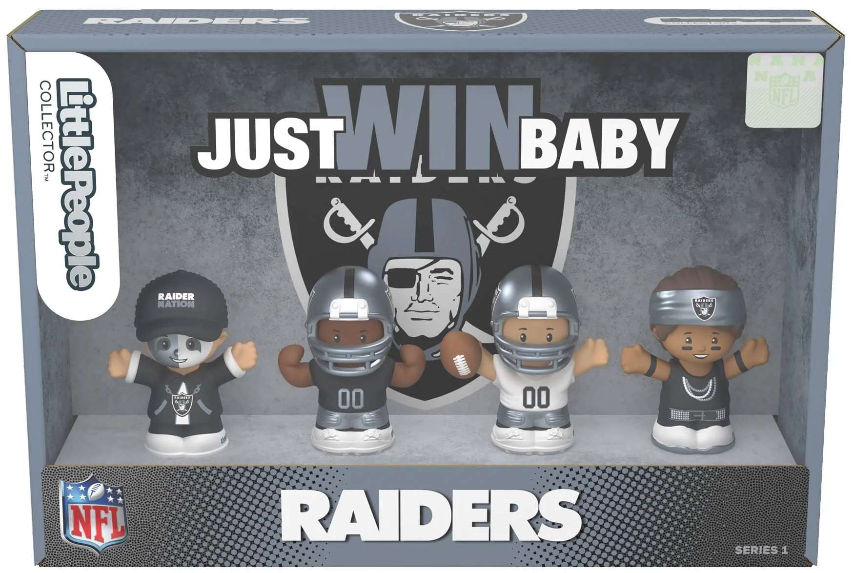 Fisher-Price Little People NFL Collector Las Vegas Raiders Figure 4 ...