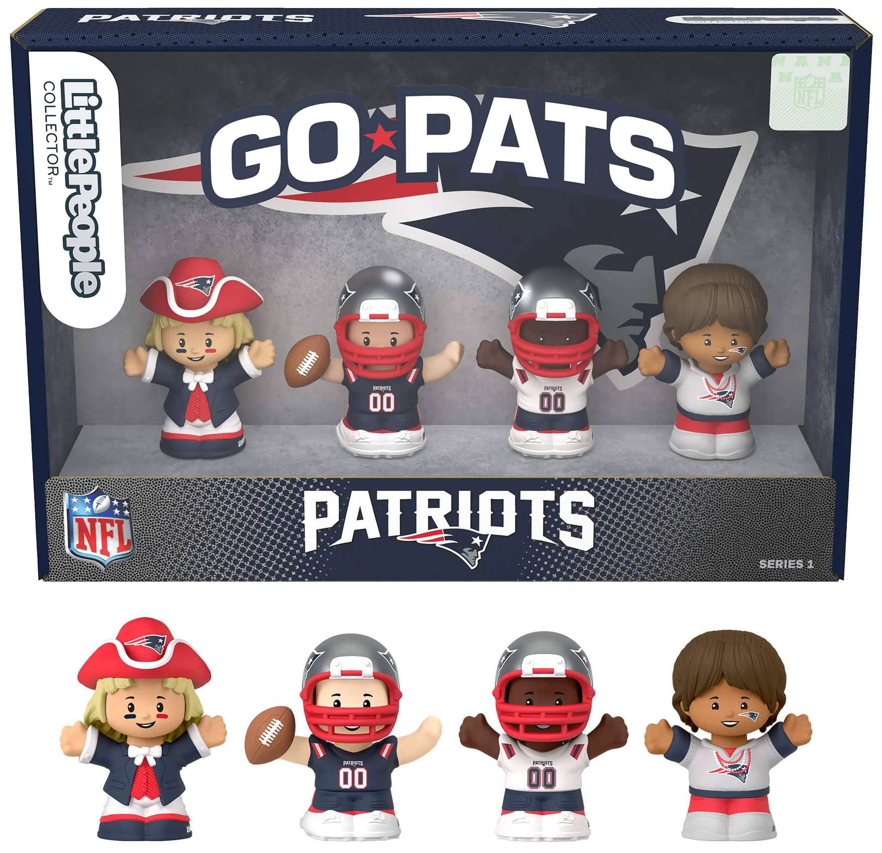 Fisher-Price Little People New England Patriots Four-Piece NFL ...