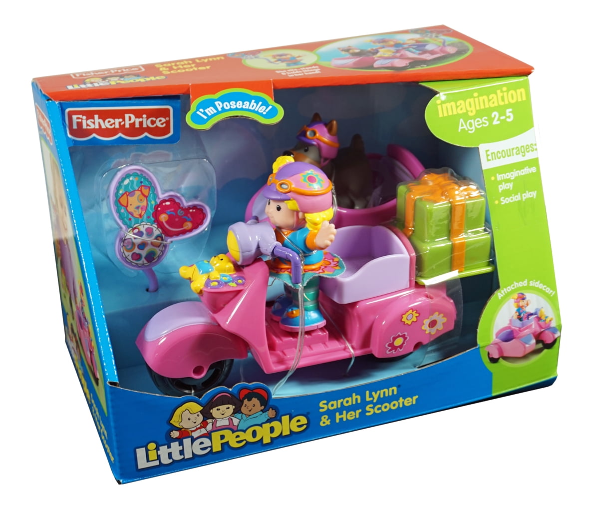 Fisher-Price Little People Sarah Lynn figure Doll Playsets with Scooter ...