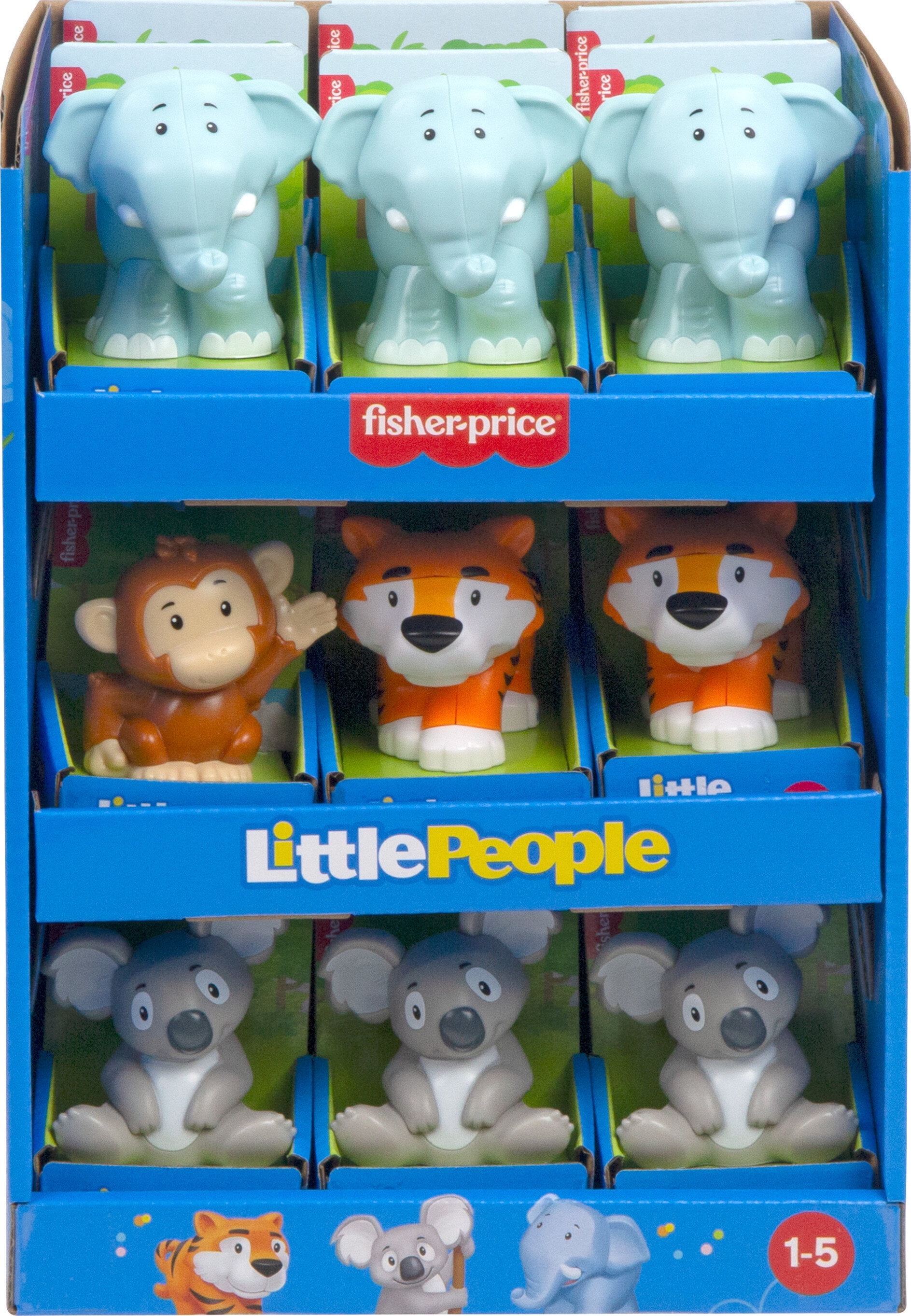 Fisher-Price Little People Single Animal Figure Collection for Toddlers ...