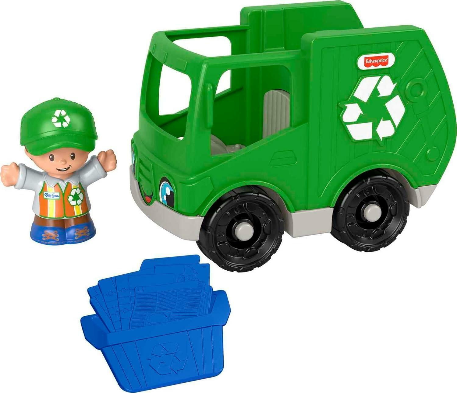 Fisher-Price Little People Small Vehicle - Recycle Truck - Walmart.com