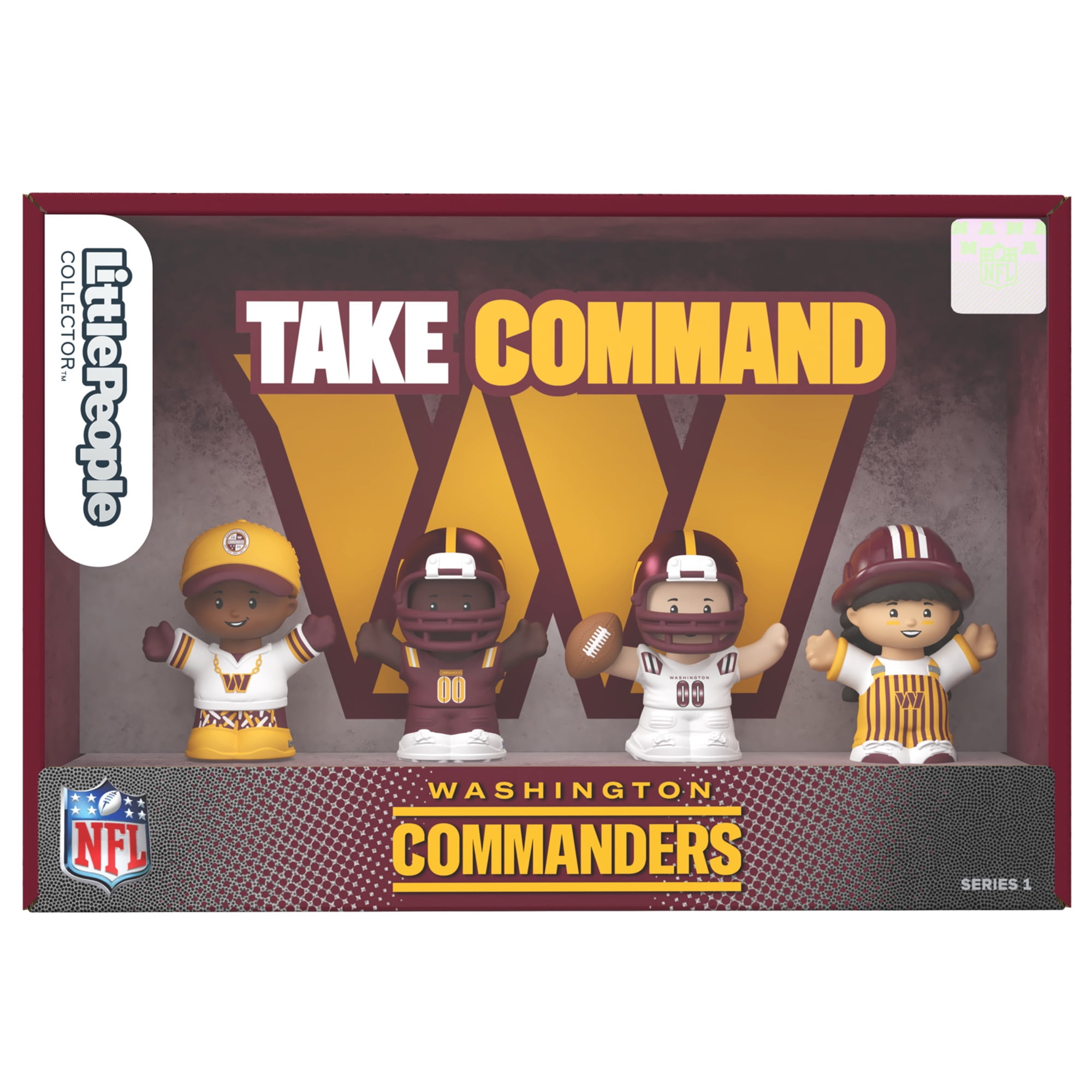 Fisher-Price Little People Washington Commanders Four-Piece NFL ...