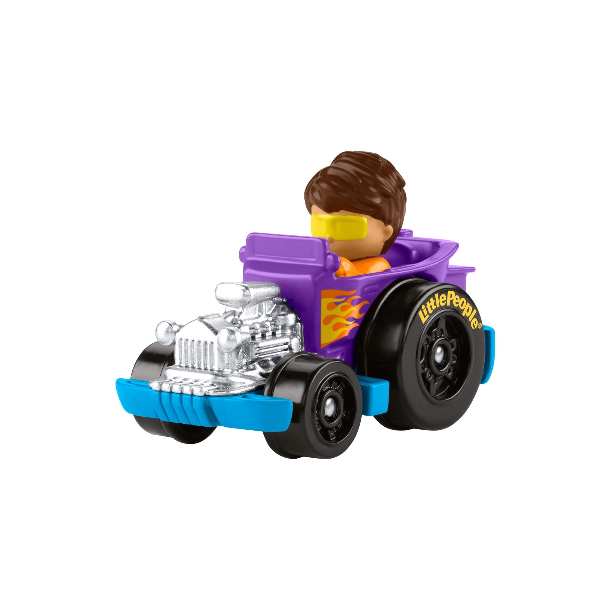 Fisher-Price Little People Wheelies Hot Rod - GMJ23 ~ Purple and Blue ...