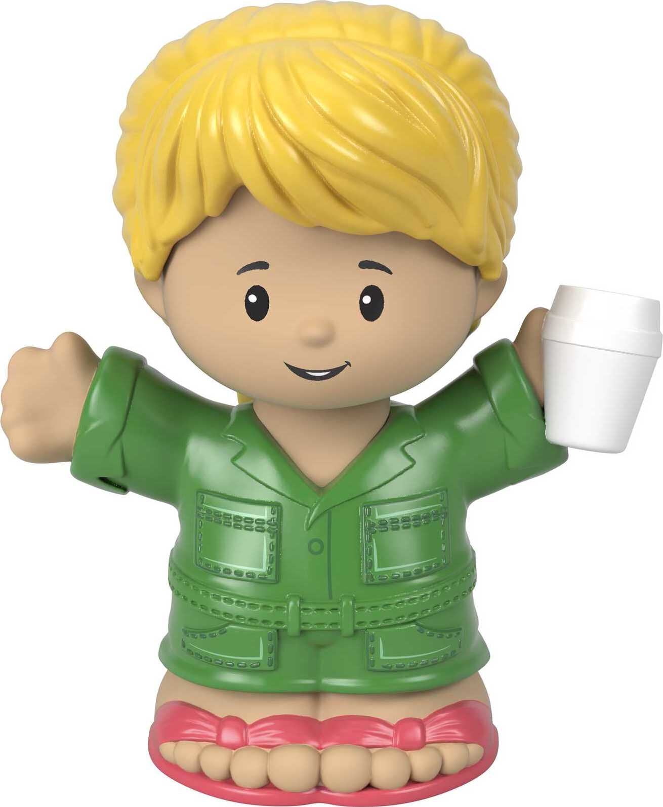 Fisher-Price Little People Woman with Coffee Cup Figure for Toddlers ...