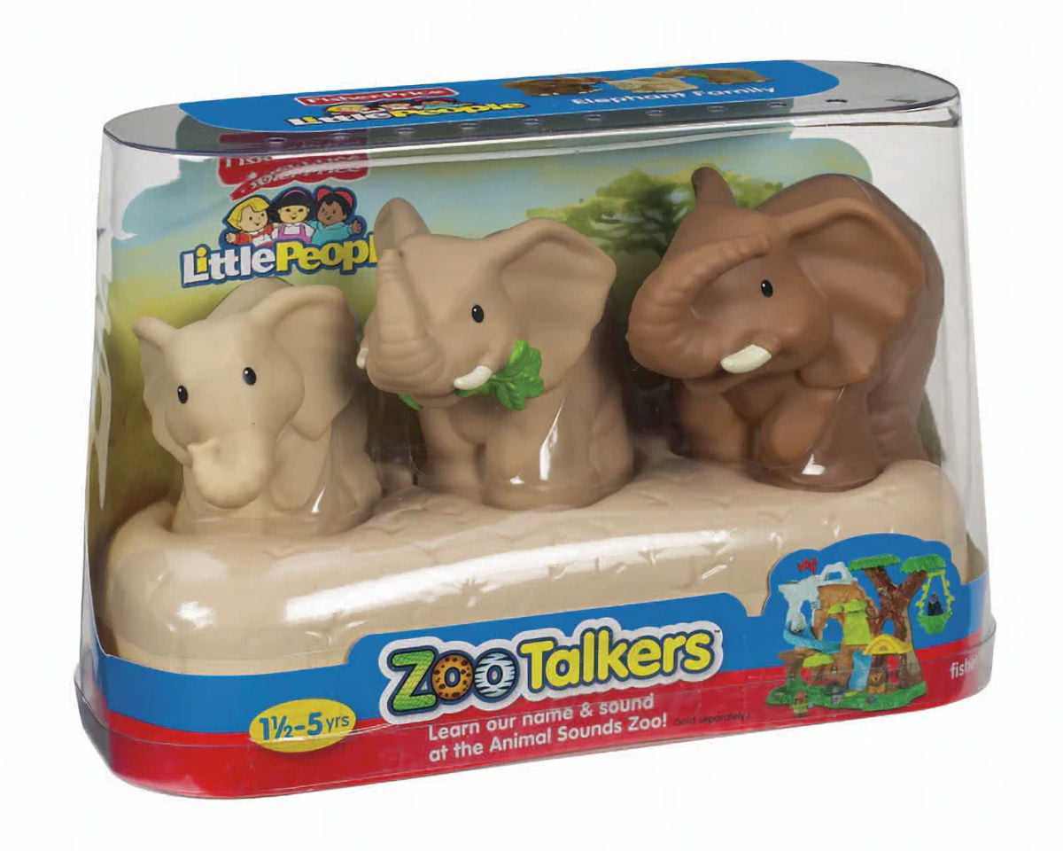 Fisher-Price Little People Zoo Talkers Elephant Family - Walmart.com