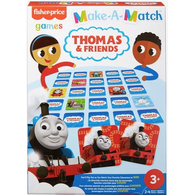 Fisher-Price Make-A-Match Card Game with Thomas & Friends Theme For 3 ...