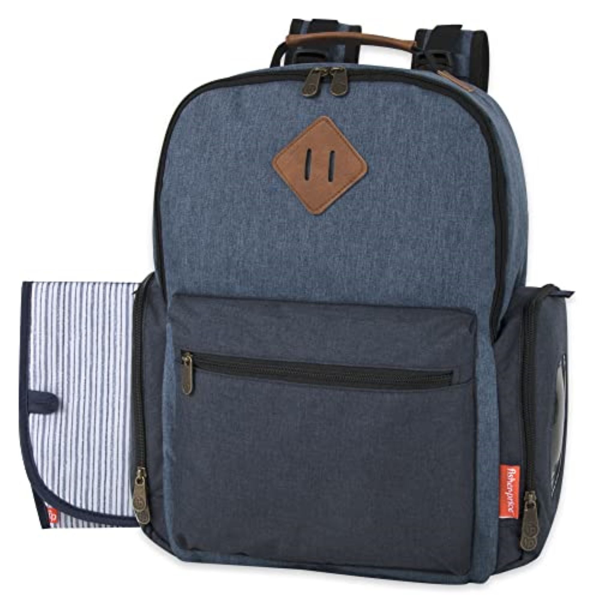 Fisher-Price Multi-Pocket Multifunction Baby Essentials Travel Diaper ...