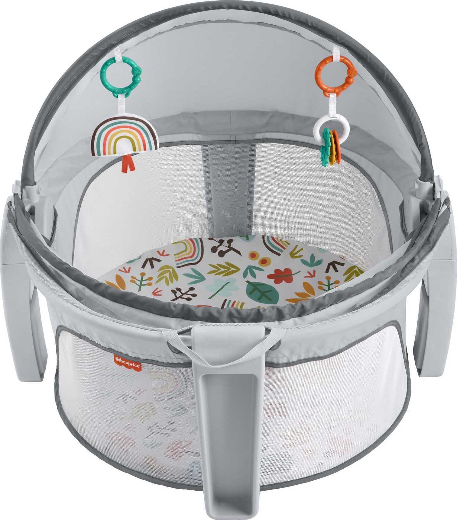 Fisher-Price 2-in-1 On-the-Go Baby Dome, Portable Bassinet & Play Space ...
