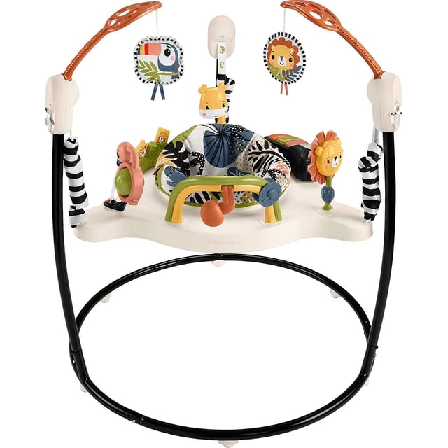 Fisher-Price Palm Paradise Jumperoo Baby Activity Center w/Lights ...