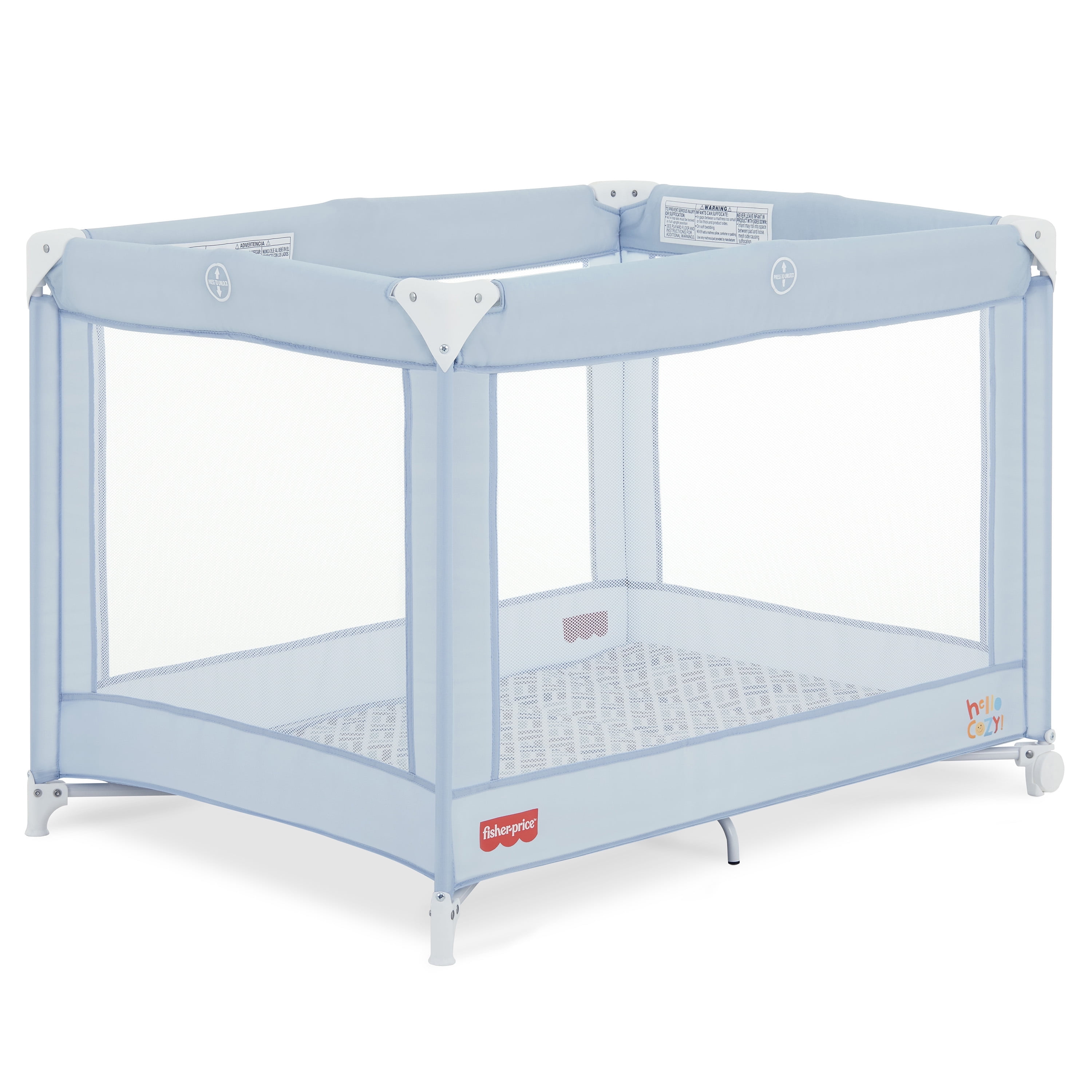 Fisher Price Play All Day Playard By Dream On Me, Moonmist - Walmart.com