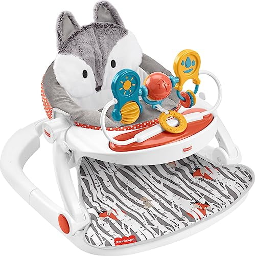 Fisher-Price Baby Play Infant Chair, Fox Sit-Me-Up Floor Seat with ...