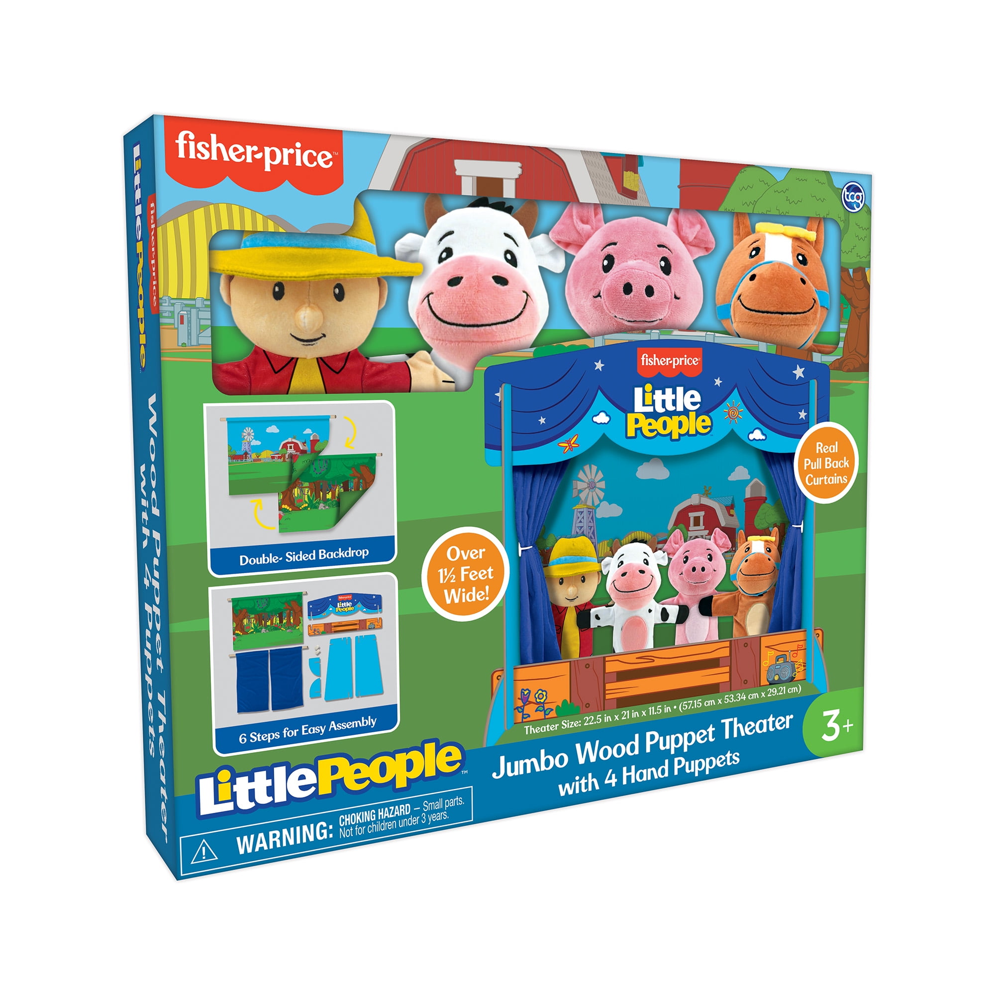 Fisher Price- Puppet Theatre with 4 Puppets - Walmart.com