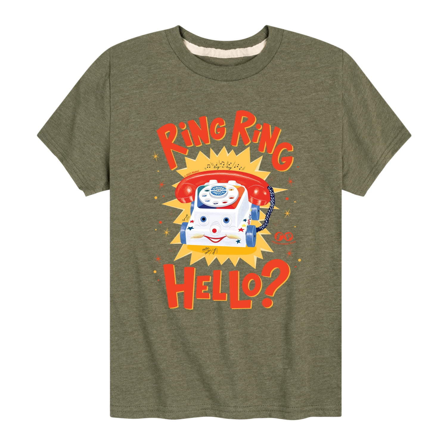 Fisher Price - Ring Ring Hello - Youth Short Sleeve T-shirt - Walmart.com