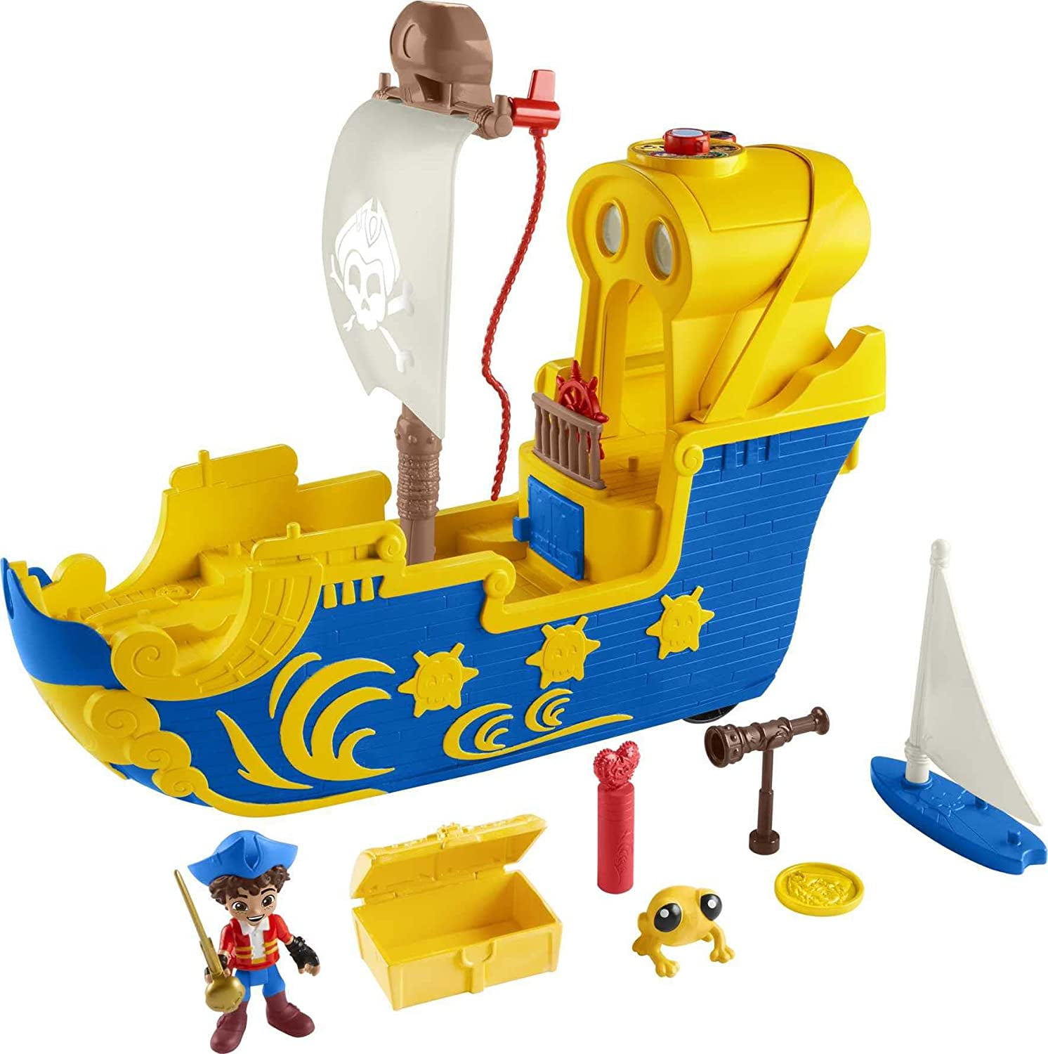 Fisher-Price Santiago of The Seas Pirate Ship El Bravo Playset with ...