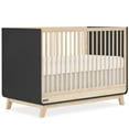 Fisher Price Siesta 3-in-1 Convertible Crib by Dream On Me, Matte Black ...