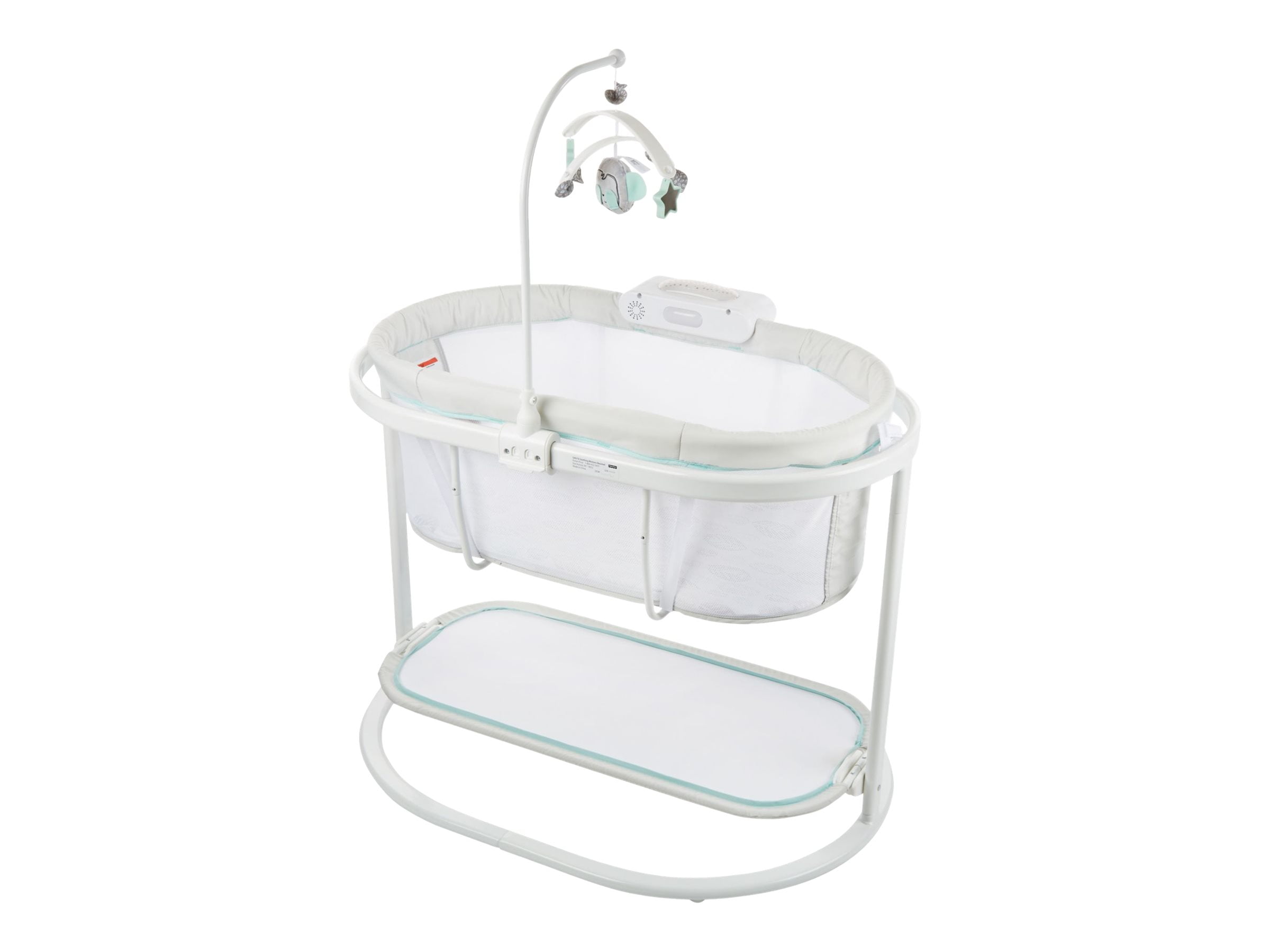 Fisher-Price Vibrating Baby Bedside Soothing Motions Bassinet, Moving ...