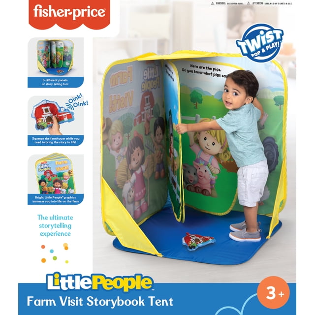 Fisher Price Pop Baby Fort, Interactive Story Book Play Tent for Kids ...