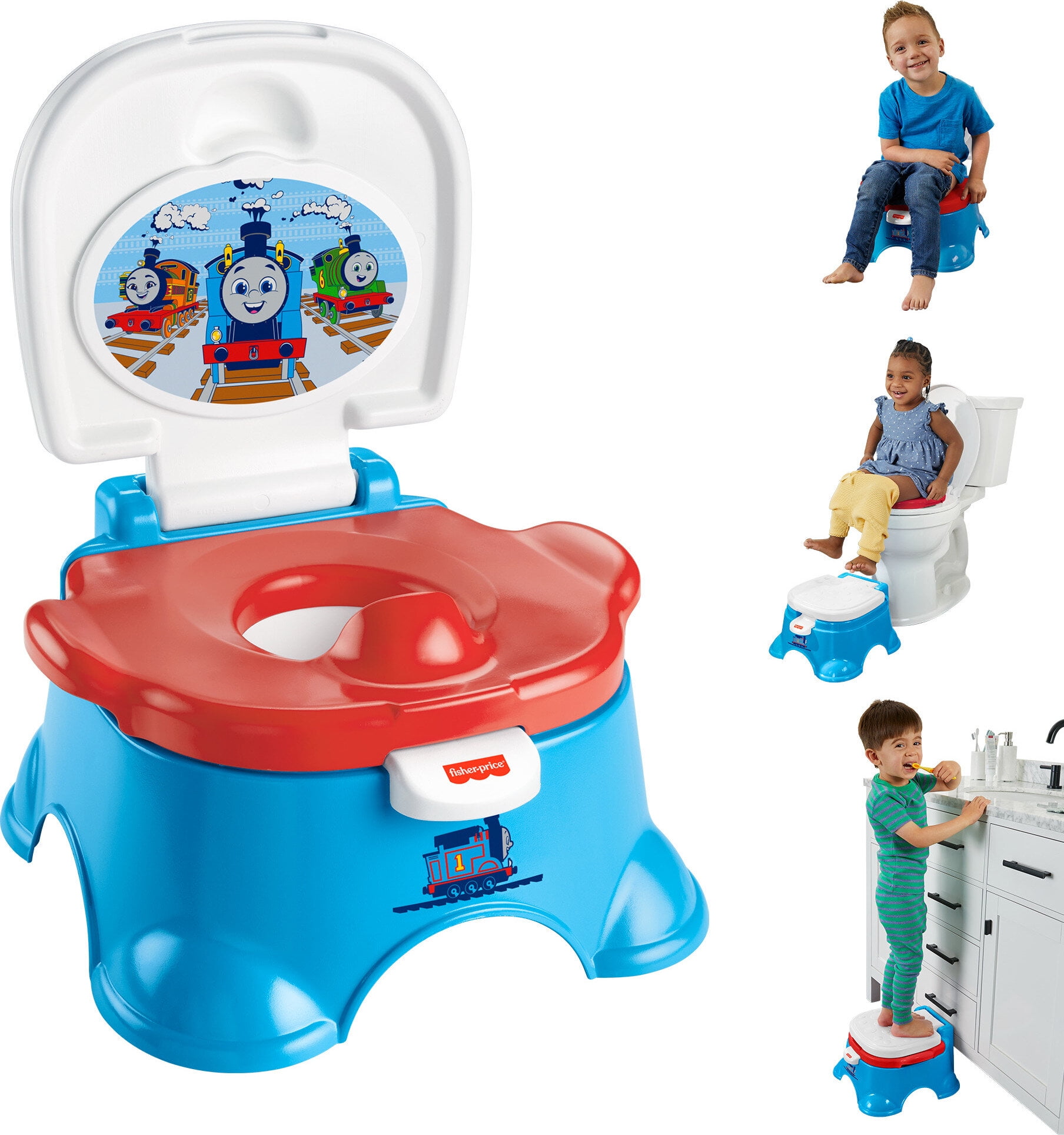 Fisher-Price Thomas & Friends 3-in-1 Toddler Potty Training Toilet and ...