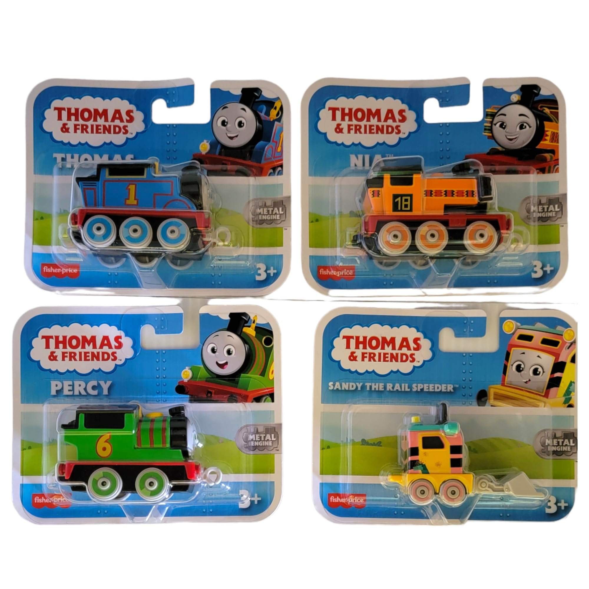 Fisher-Price Thomas and Friends Metal Diecast Engines Set of 4 with ...