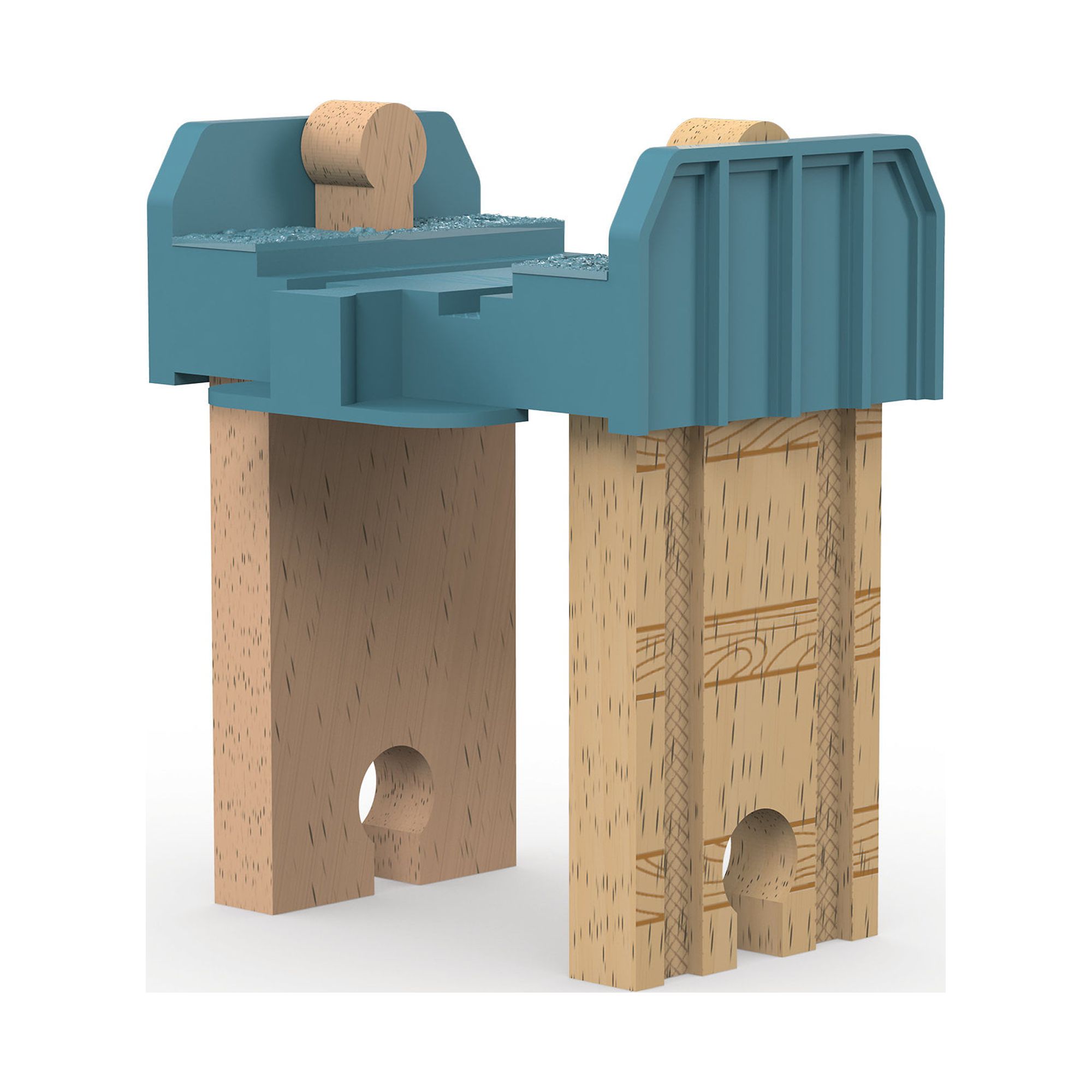 Fisher-Price Thomas the Train Wooden Railway Build-it-Higher Track ...