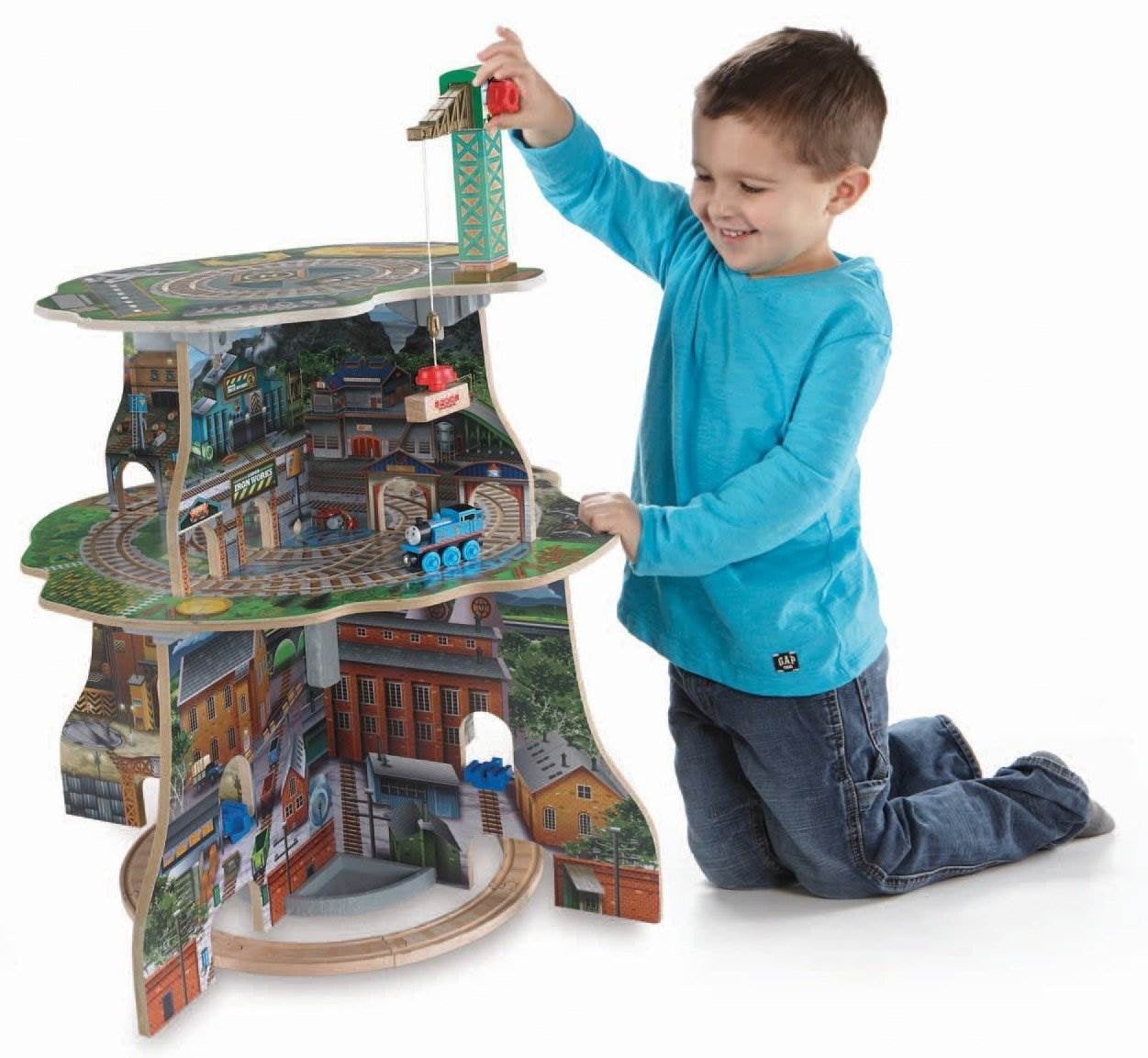 Fisher-Price Thomas the Train Wooden Railway Up and Around Sodor ...
