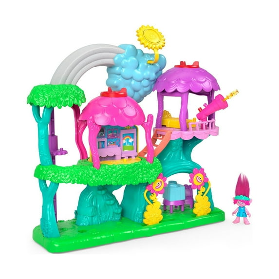 Fisher-Price Trolls Lights & Sounds Rainbow Treehouse - Walmart.com