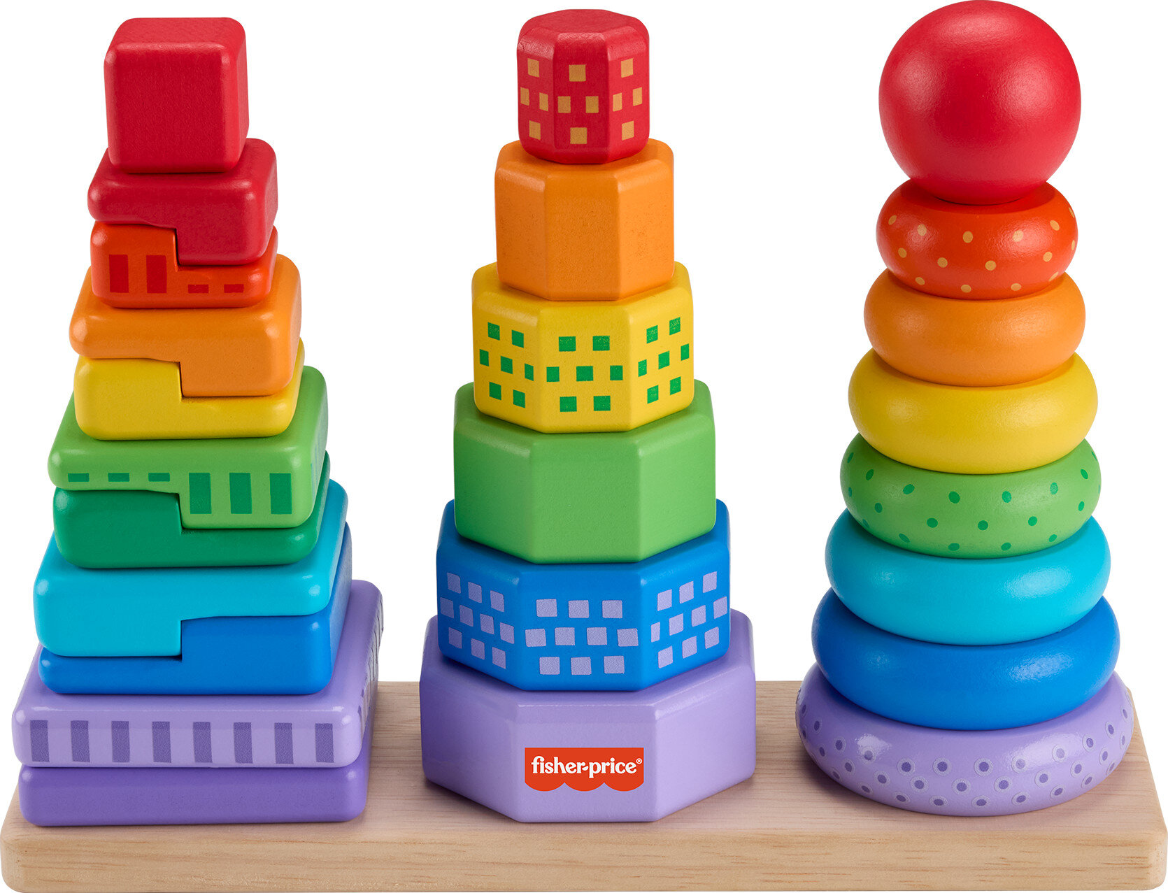 Shop Fisher-Price Sensory Rock-A-Stack Roly-Poly Stacking Toy with Fine ...