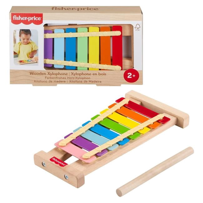 Fisher-Price MTTHXV13 Wooden Xylophone Musical Instrument Toy for ...